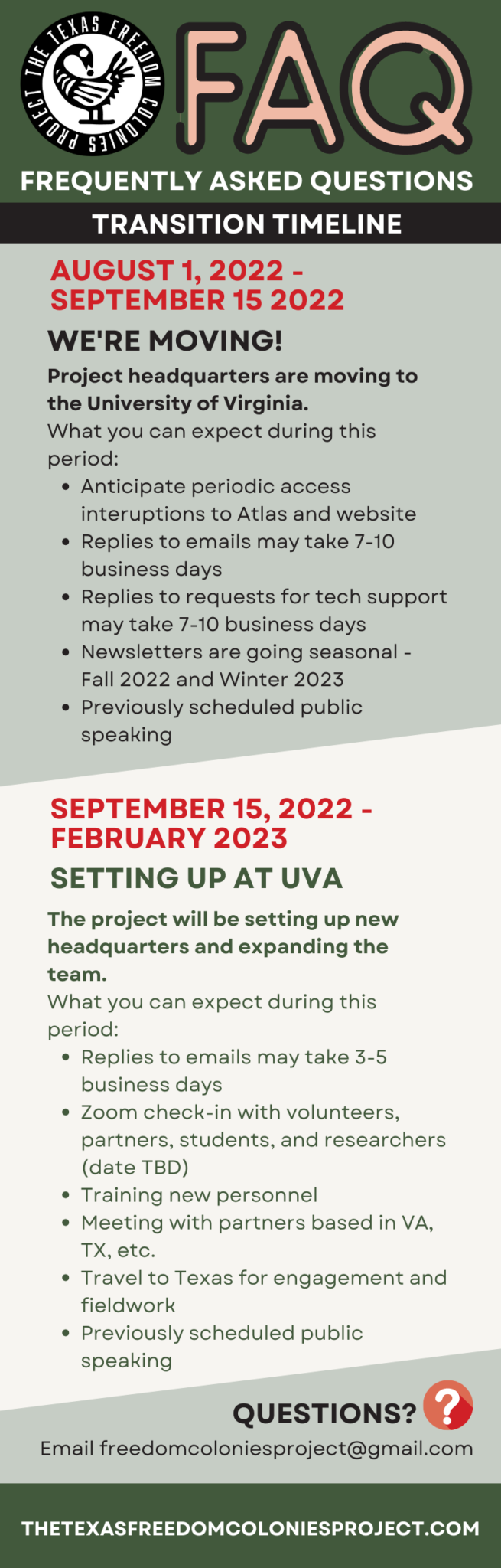 Transition Frequently Asked Questions (FAQ) - The Texas Freedom ...