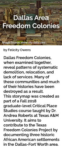 Freedom Colony Digital Humanities Projects - The Texas Freedom Colonies ...